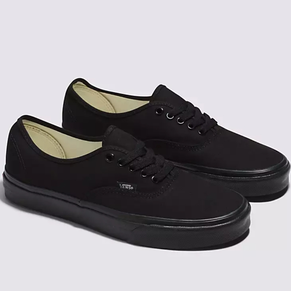 Vans Authentic Core Classic Low Black Lace Up Casual … - Gem